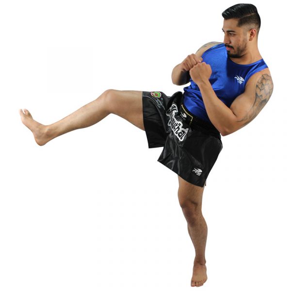 Uniforme de competencia oficial completo para Muay Thai Azul – Fire Sports