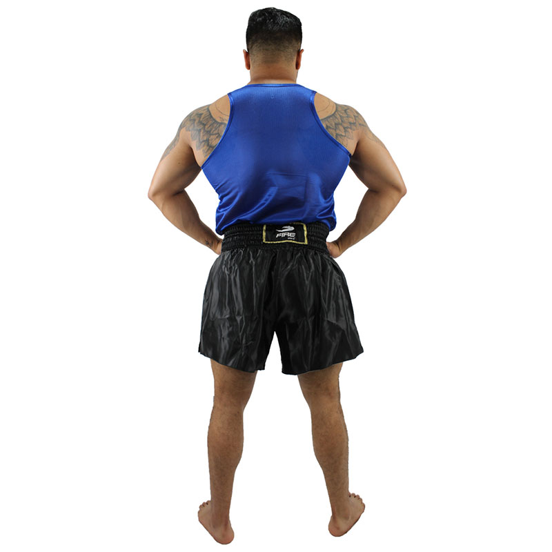 Uniforme de competencia oficial completo para Muay Thai Azul – Fire Sports