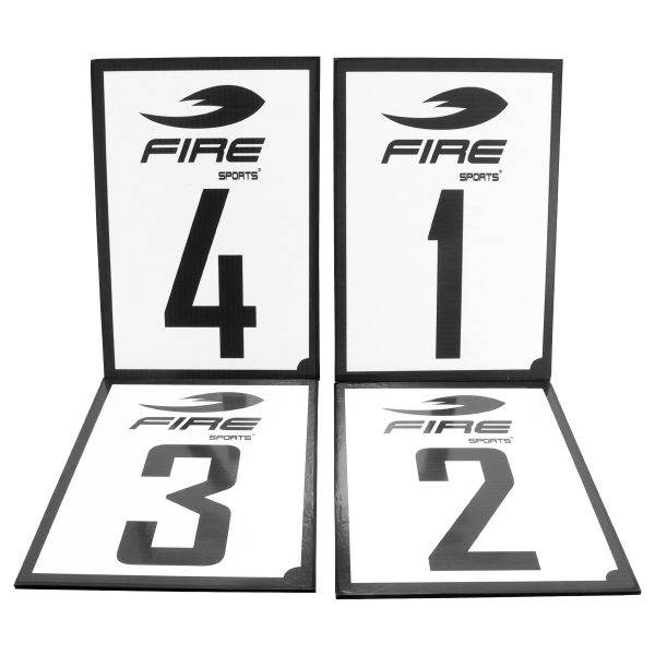 Set o Juego de 4 carteles de Round para Ring de Box Olimpico - Fire Sports